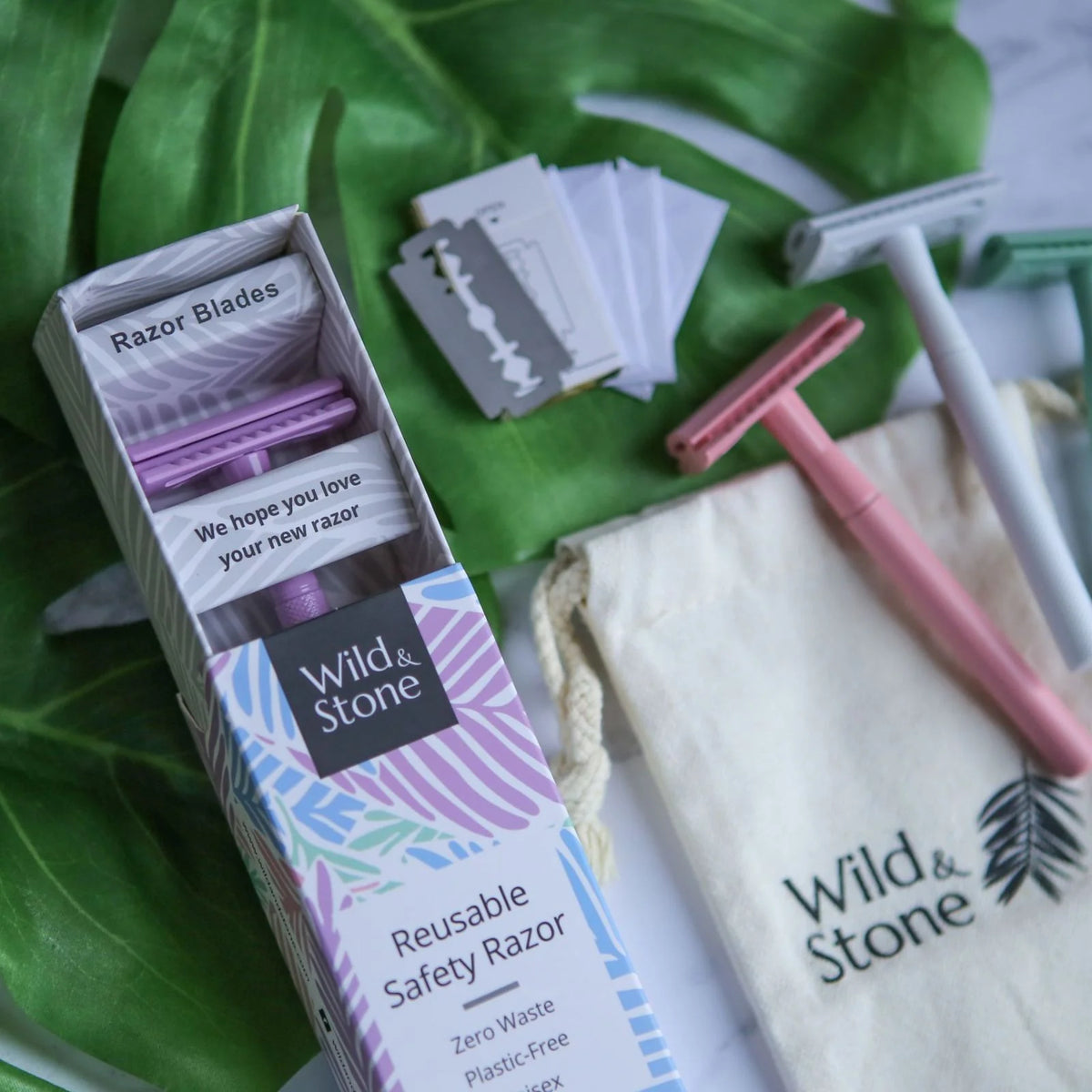 Wild & Stone - Reusable Safety Razor Rose – Be Kind Beauty & Homeware